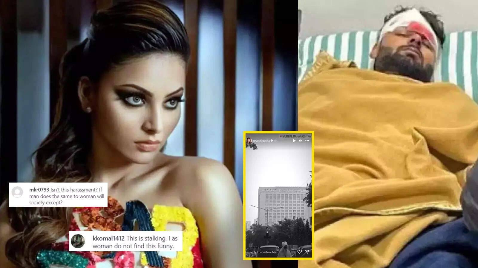 Trolled! Urvashi Rautela drops a photograph of Mumbai hospital where Rishabh Pant is admitted ...