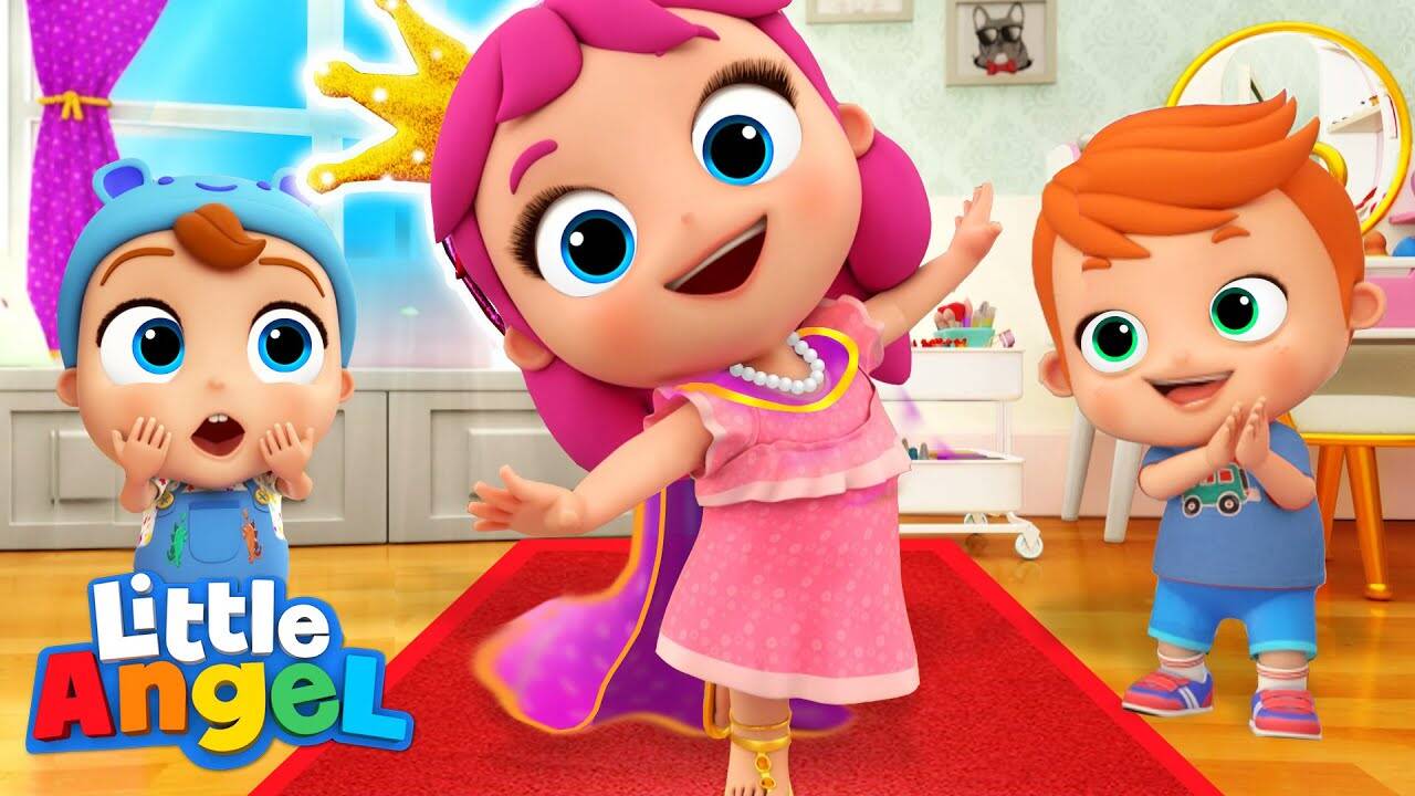 English Kids Poem: Nursery Song in English 'Princess For A Day'