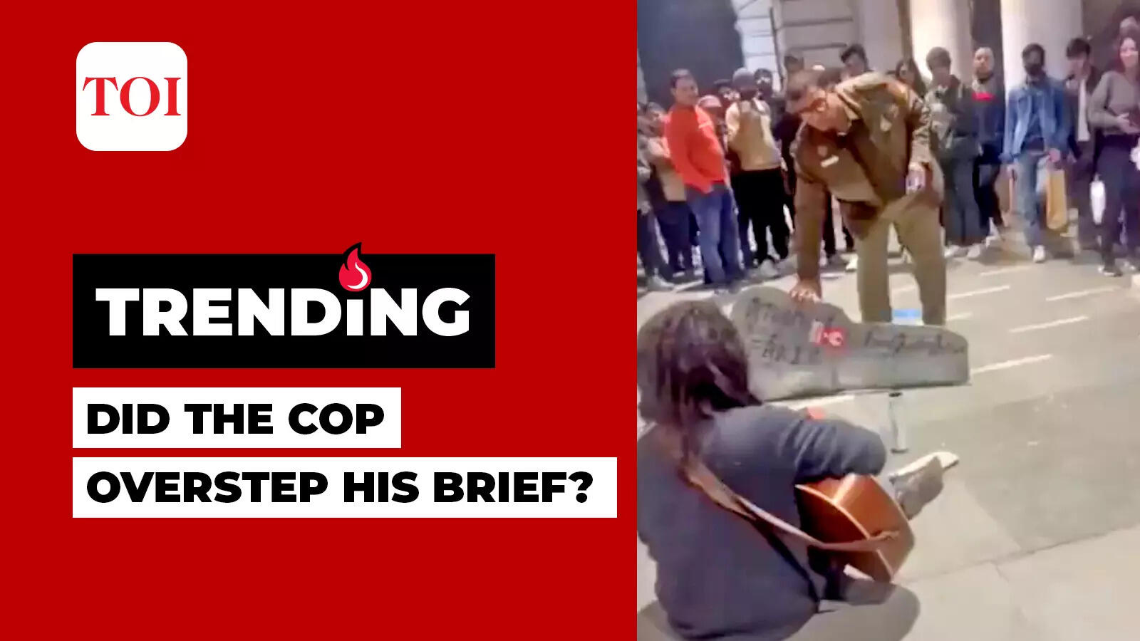Viral Video Cop Stops Street Musician From Performing On The Road