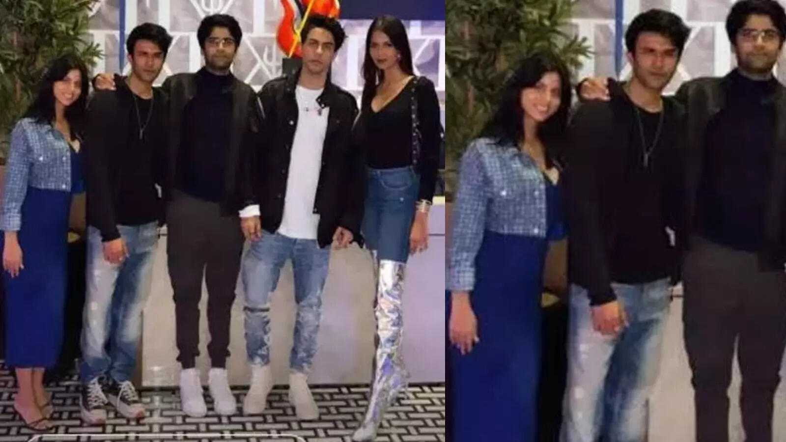VIRAL! Aryan Khan and sister Suhana Khan pose with their friends amid dating rumours with Nora ...