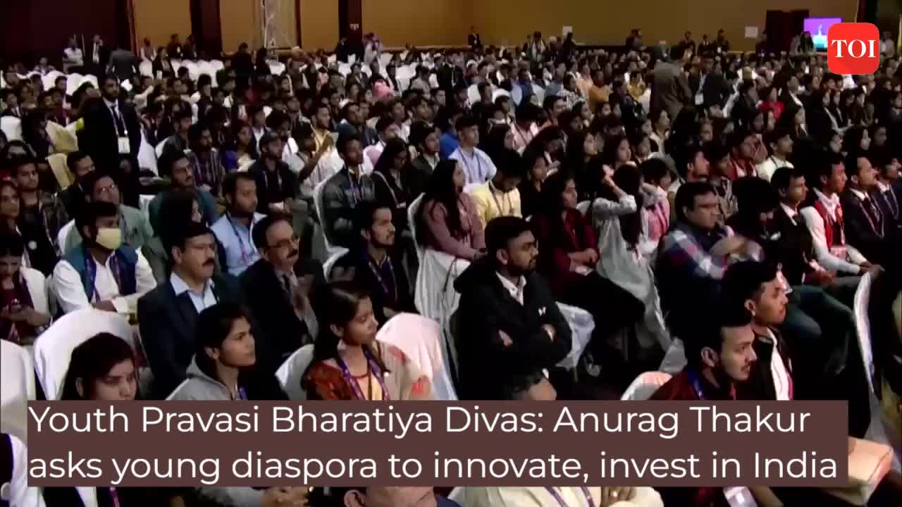 Youth Pravasi Bharatiya Divas: Anurag Thakur asks young diaspora to ...