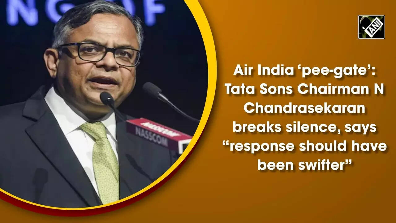 air india: Air India ‘pee-gate’: Tata Sons Chairman breaks silence ...