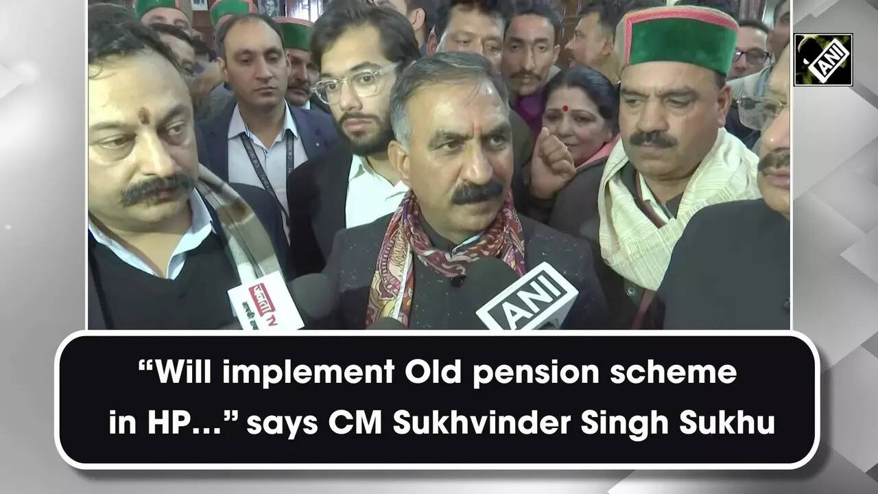 sukhvinder singh sukhu: “Will implement Old pension scheme in HP…” says ...