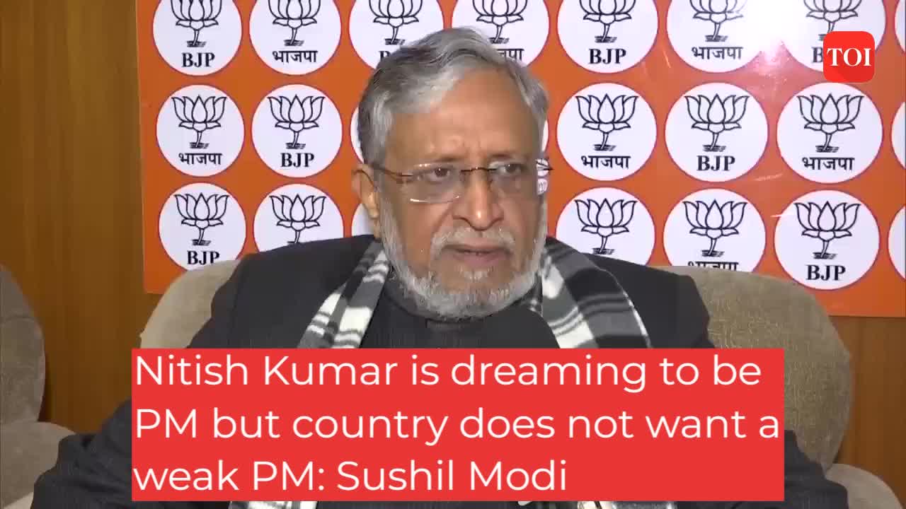 Nitish Kumar is dreaming to be PM but country does not want a weak PM: Sushil Modi