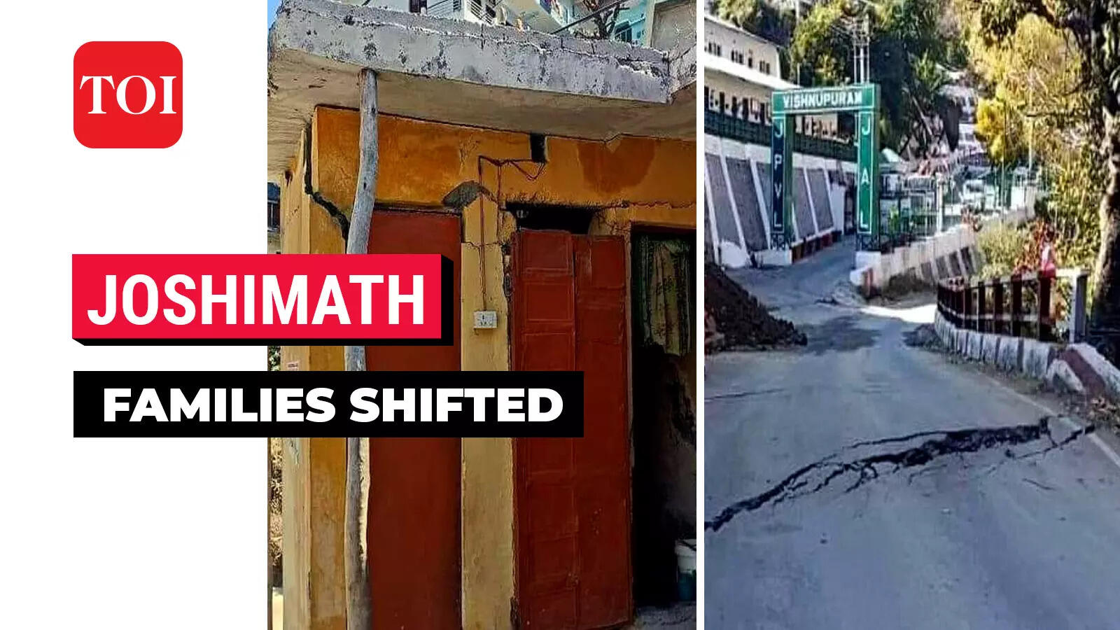 Joshimath sinking: Families shifted to safe places, Central team to ...