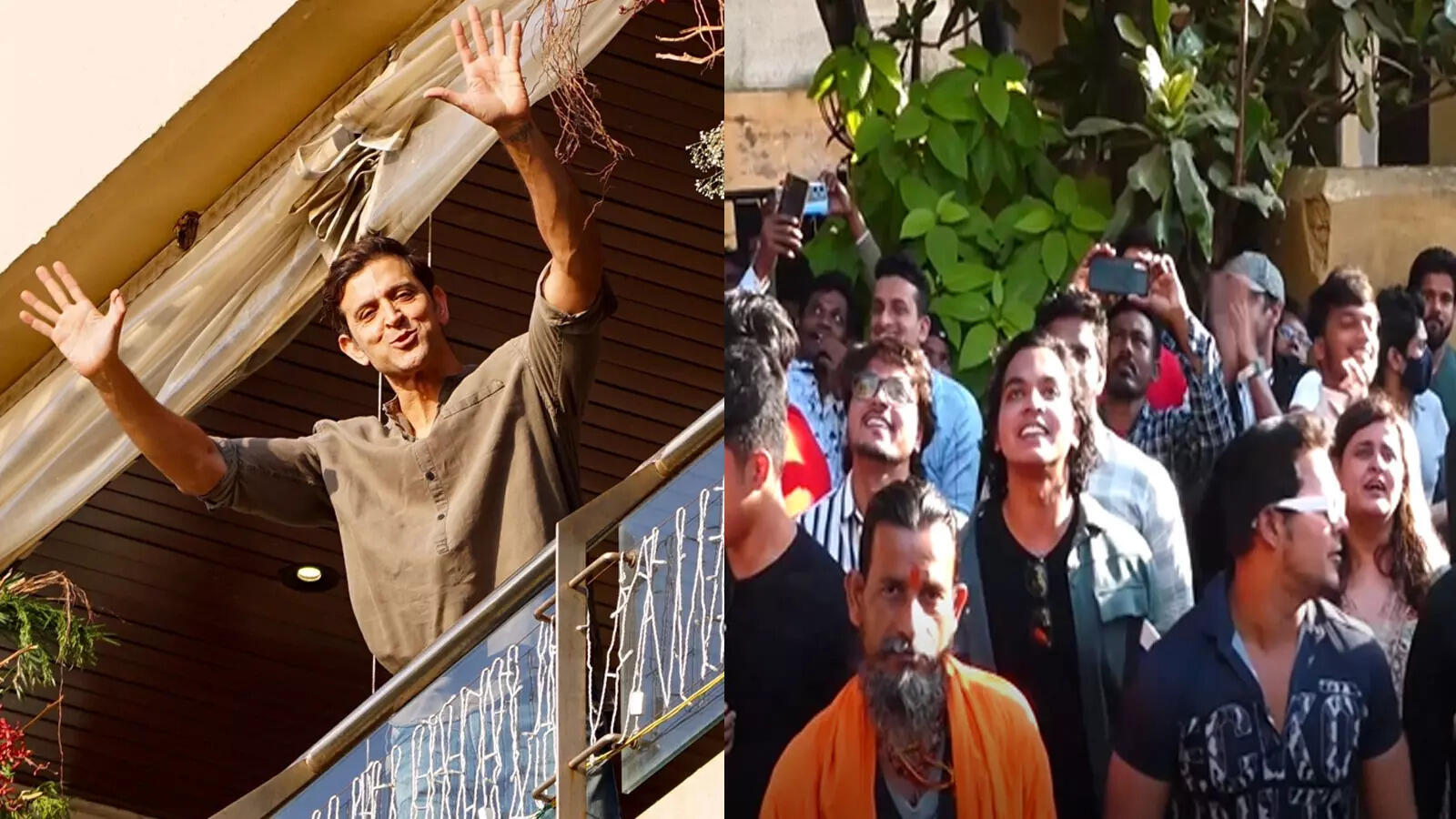 Watch: Hrithik Roshan greets fans from balcony on his birthday