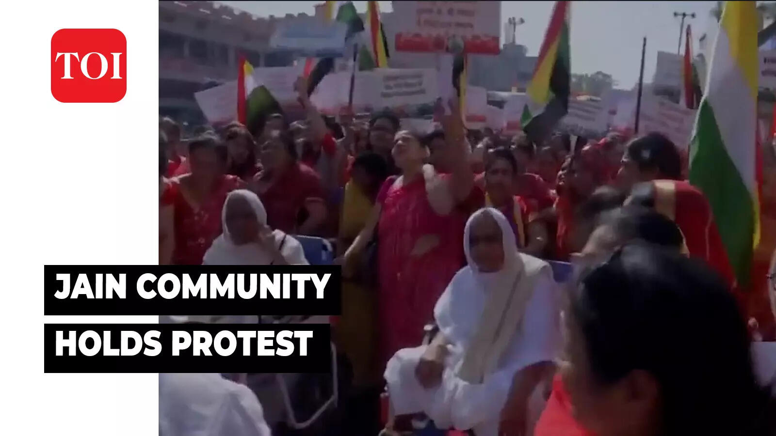 Hyderabad: Jain community protests against the Jharkhand government ...