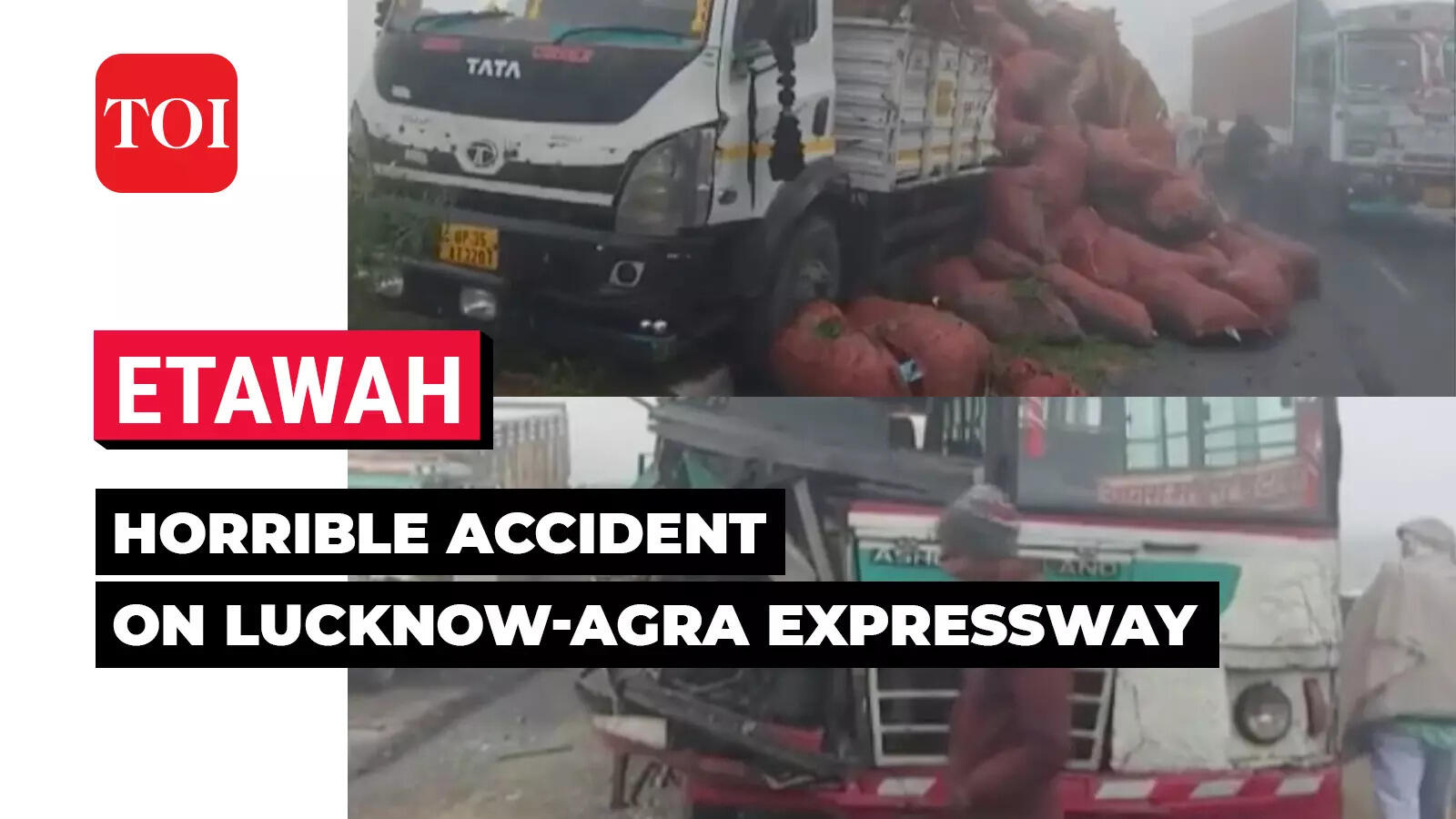 Another road accident linked to fog in UP: Several vehicles collided with each other in Etawah