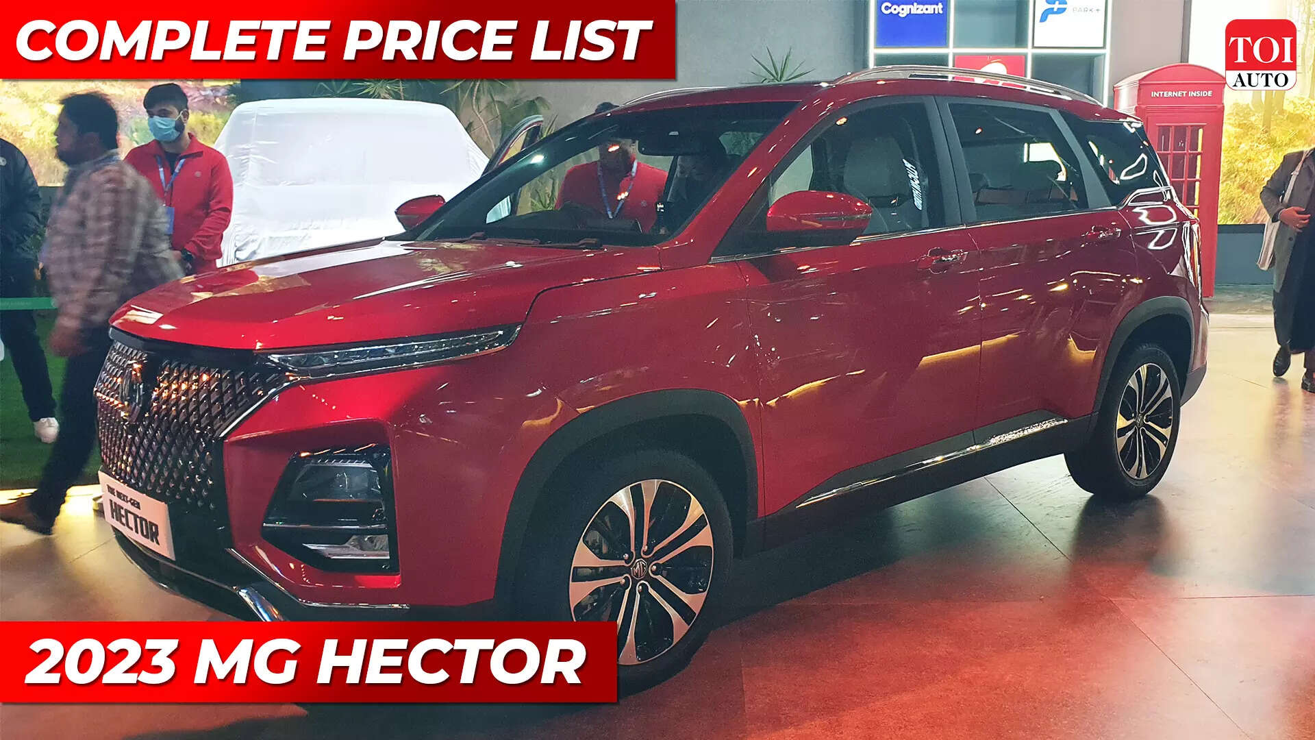 2023 MG Hector Prices Revealed at Auto Expo 2023 | Available in 5, 6 & 7 seater variants | TOI Auto