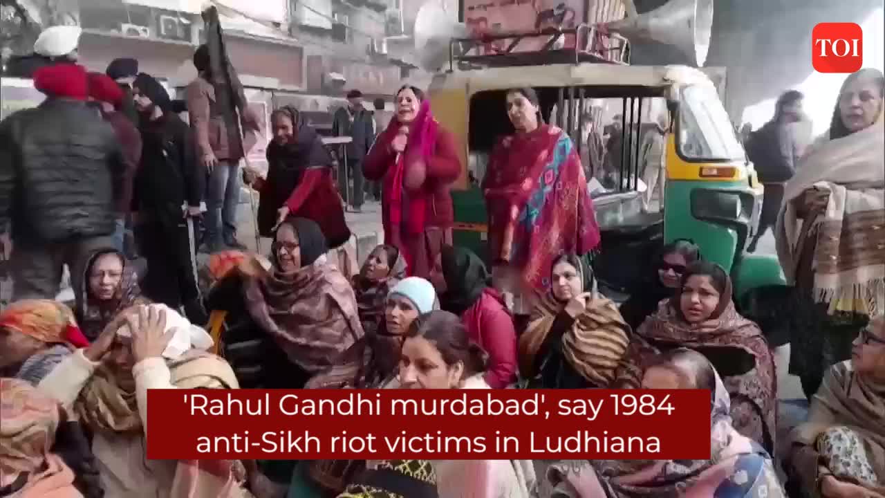 rahul gandhi: Anti-Sikh riot victims hold protests against Rahul Gandhi ...