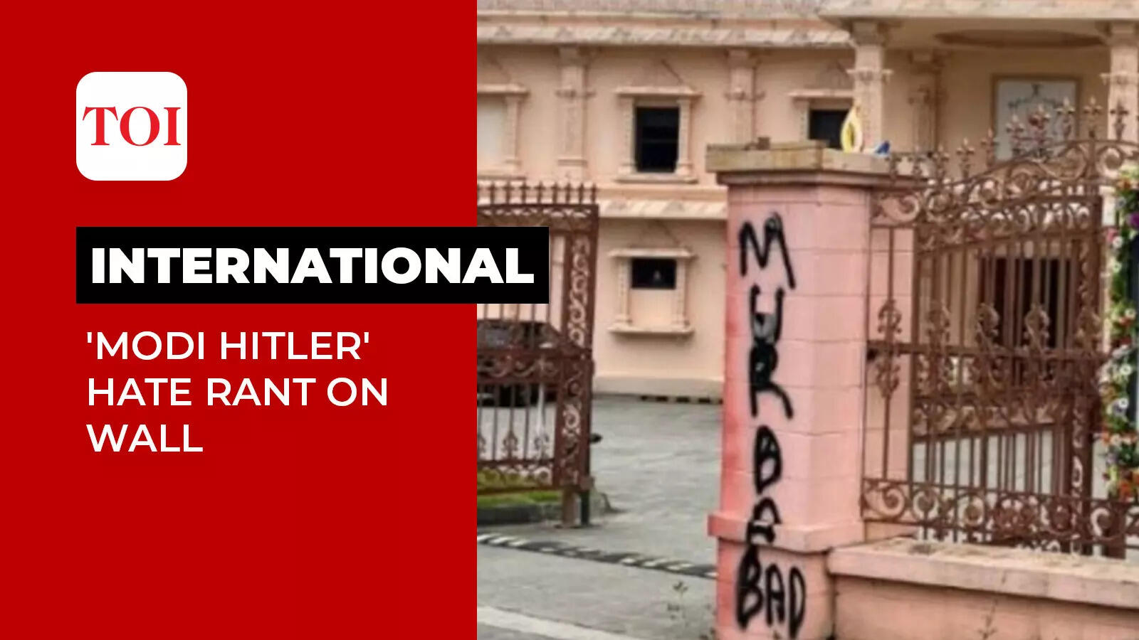 khalistan: Watch: Hindu temple vandalised in Australia's Melbourne by ... khalistan: Watch: Hindu temple vandalised in Australia's Melbourne by ...