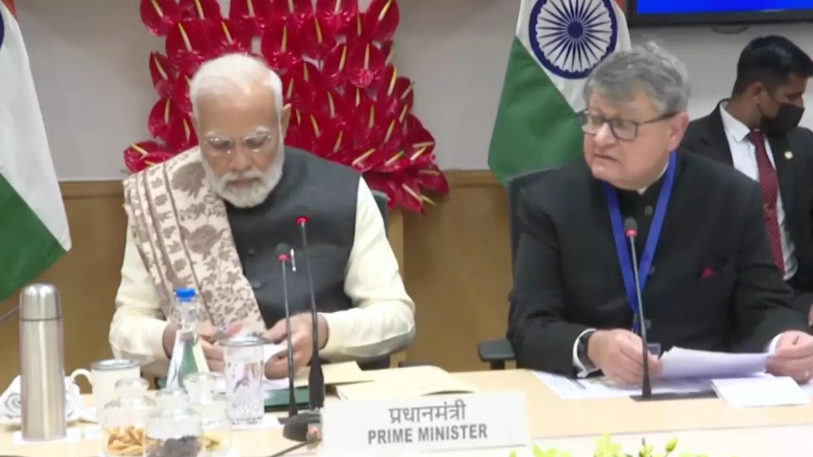 Delhi: PM Modi interacts with economists at NITI Aayog ahead of Union Budget