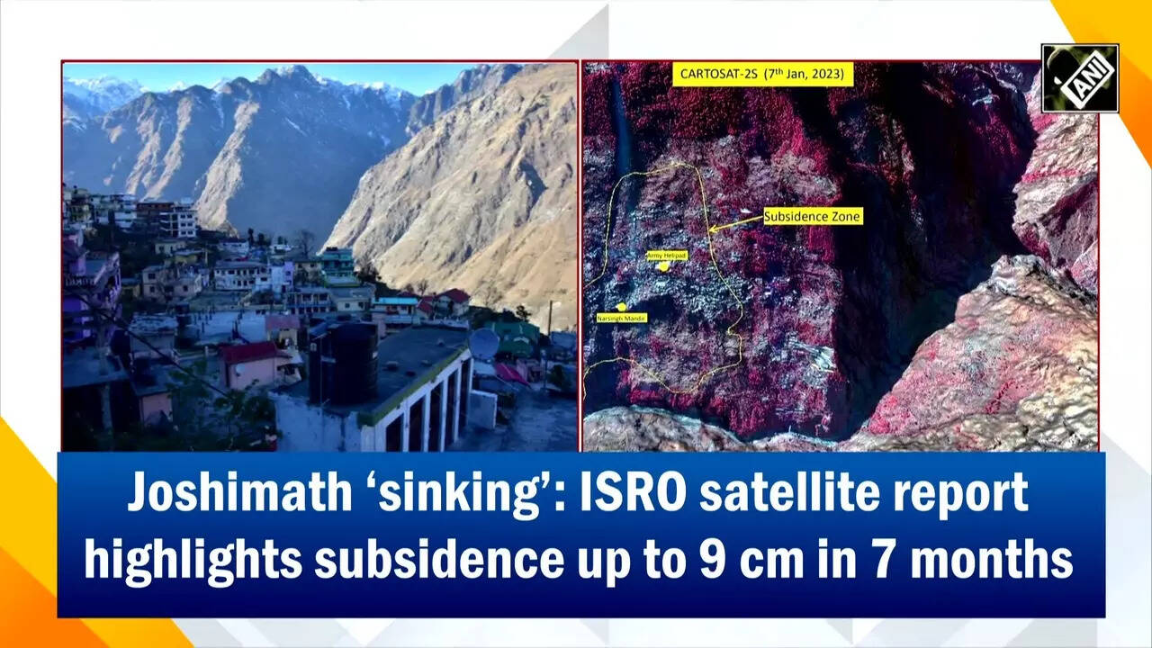 joshimath: Joshimath ‘sinking’: ISRO satellite report highlights ...