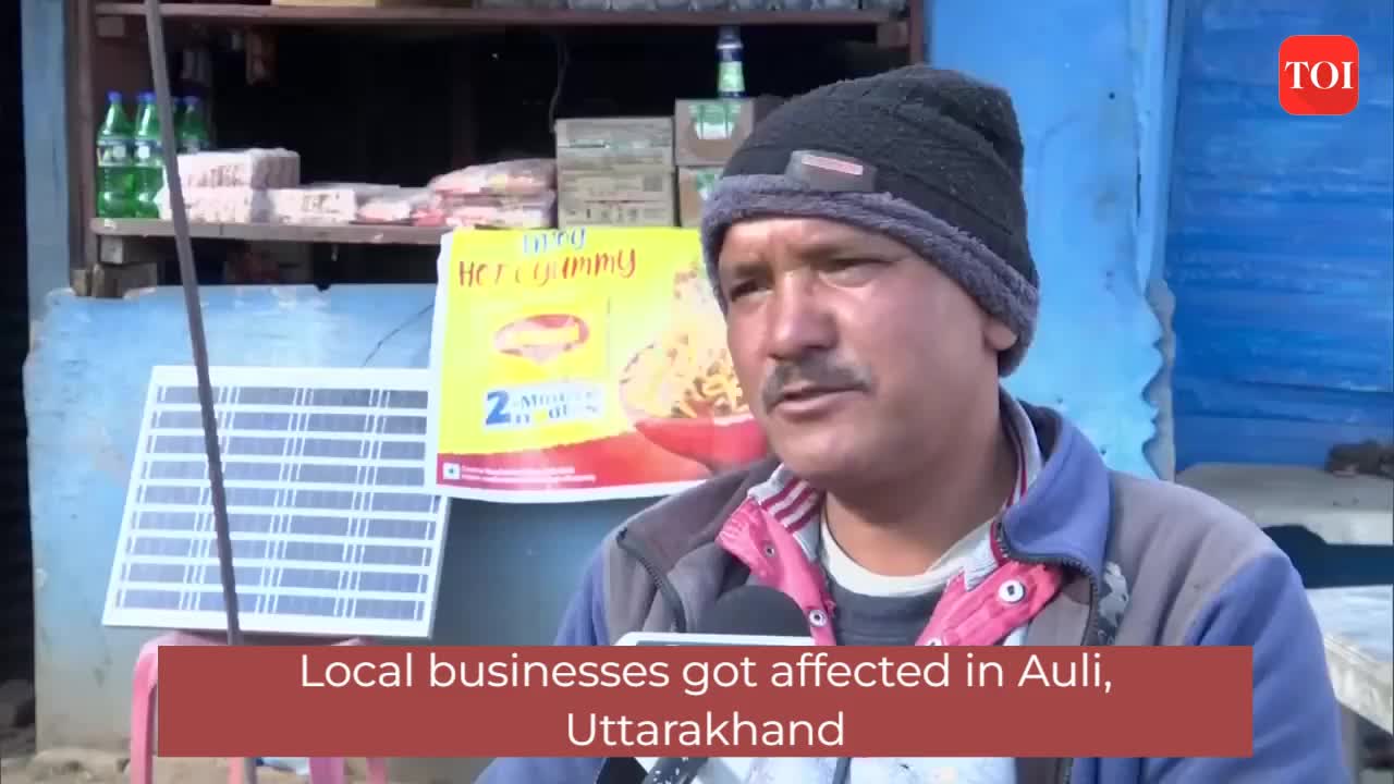 Local businesses get affected in Auli, Uttarakhand