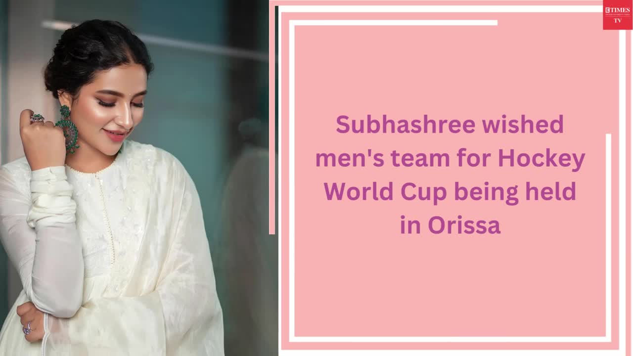Actress Subhashree Ganguly sends out warm wishes to Indian Men's Hockey ...