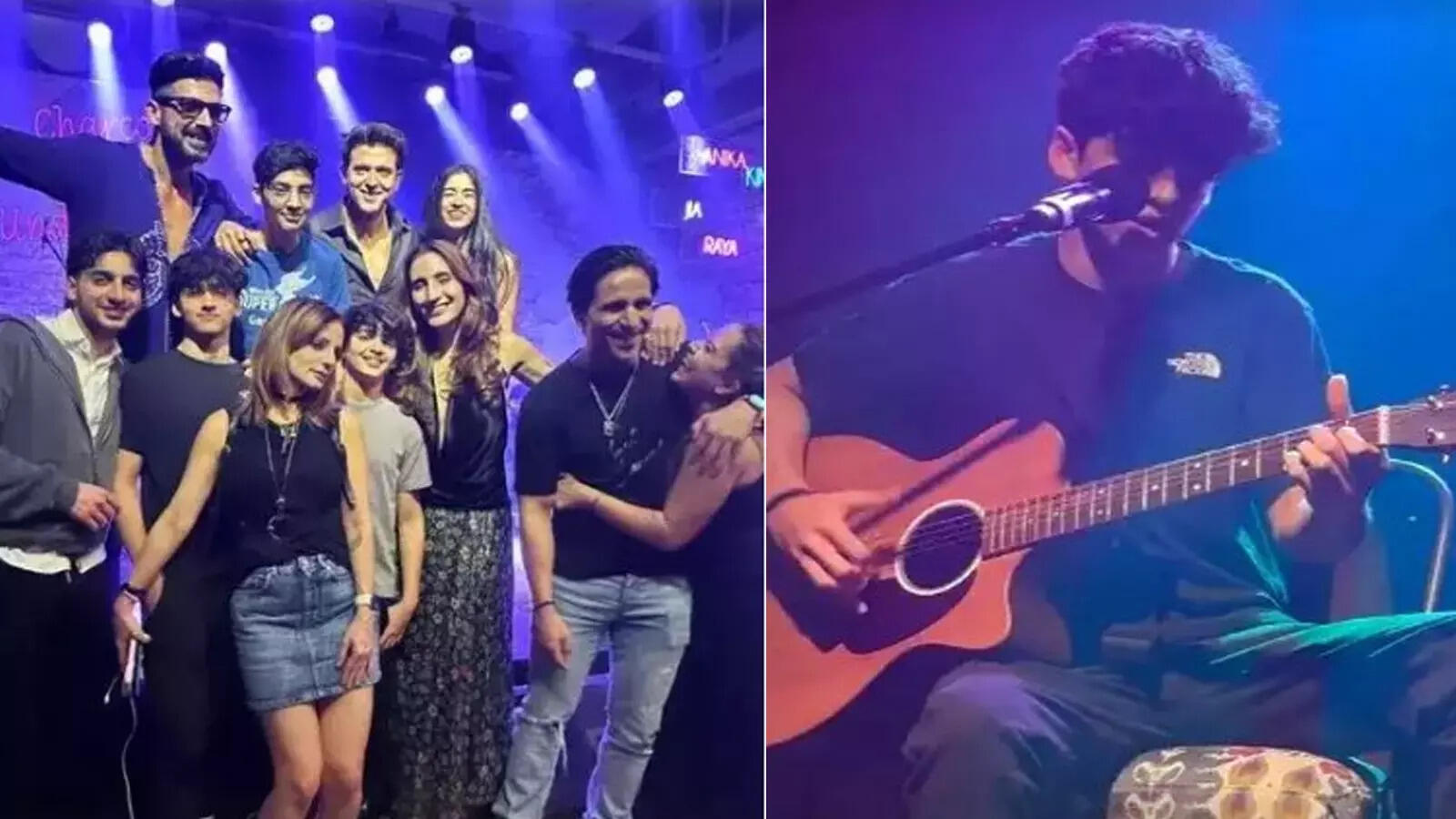 Hrithik Roshan, Saba Azad, Sussanne Khan, Arslan Goni, Farhan Akhtar ...