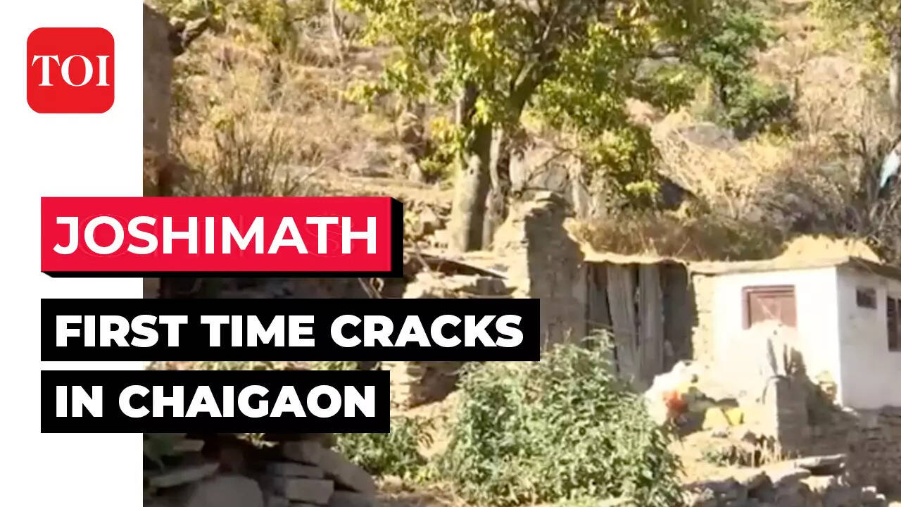 Joshimath land subsidence: First time cracks seen in Chaigaon