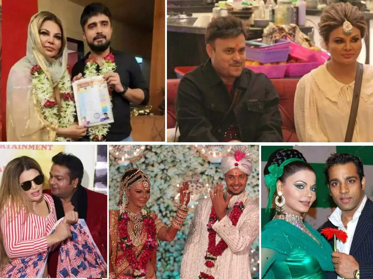 From Abhishek Awasthi to Adil Durrani, here's a look at Rakhi Sawant's ...