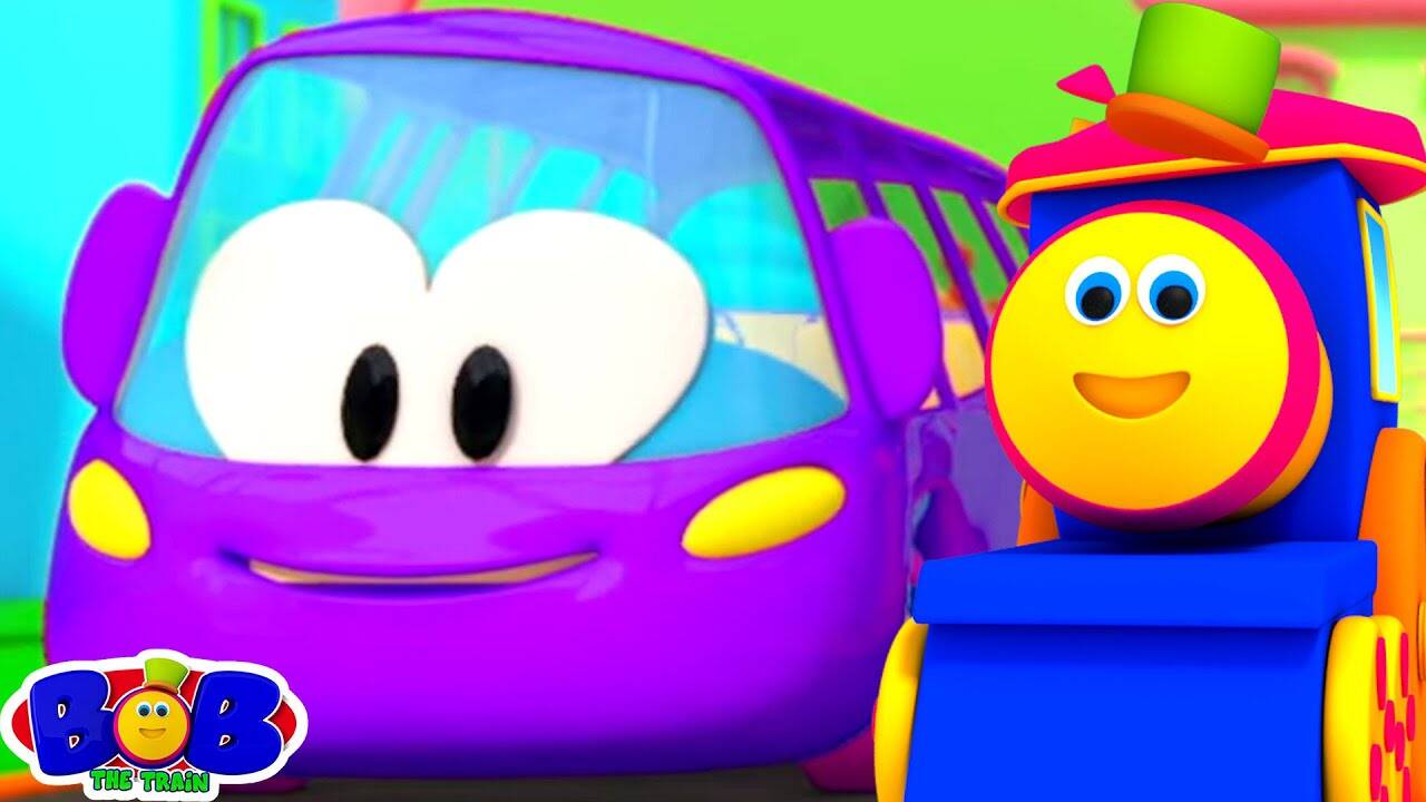 English Kids Poem: Nursery Song in English 'All Aboard - The Bus'