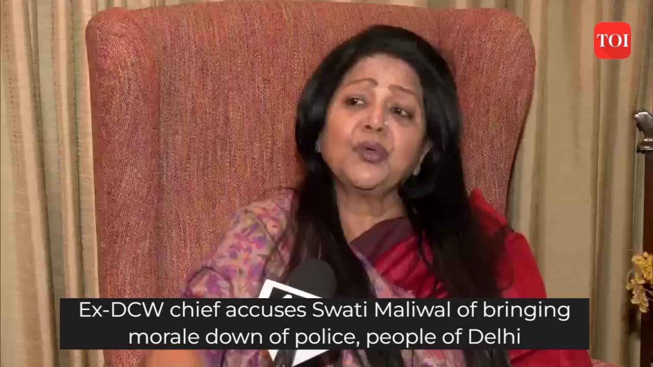 Ex-DCW chief accuses Swati Maliwal of bringing morale down of police and people of Delhi
