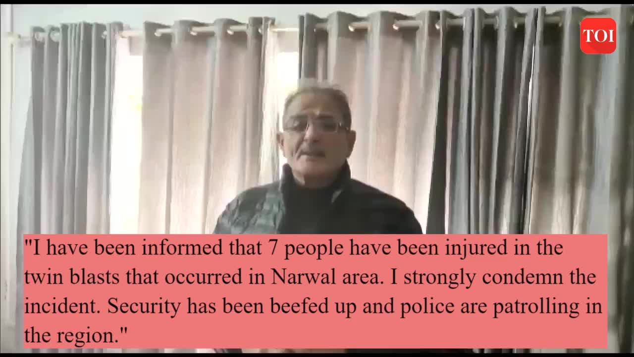 Former J&K deputy CM Kavinder Gupta condemns twin blasts in Narwal region