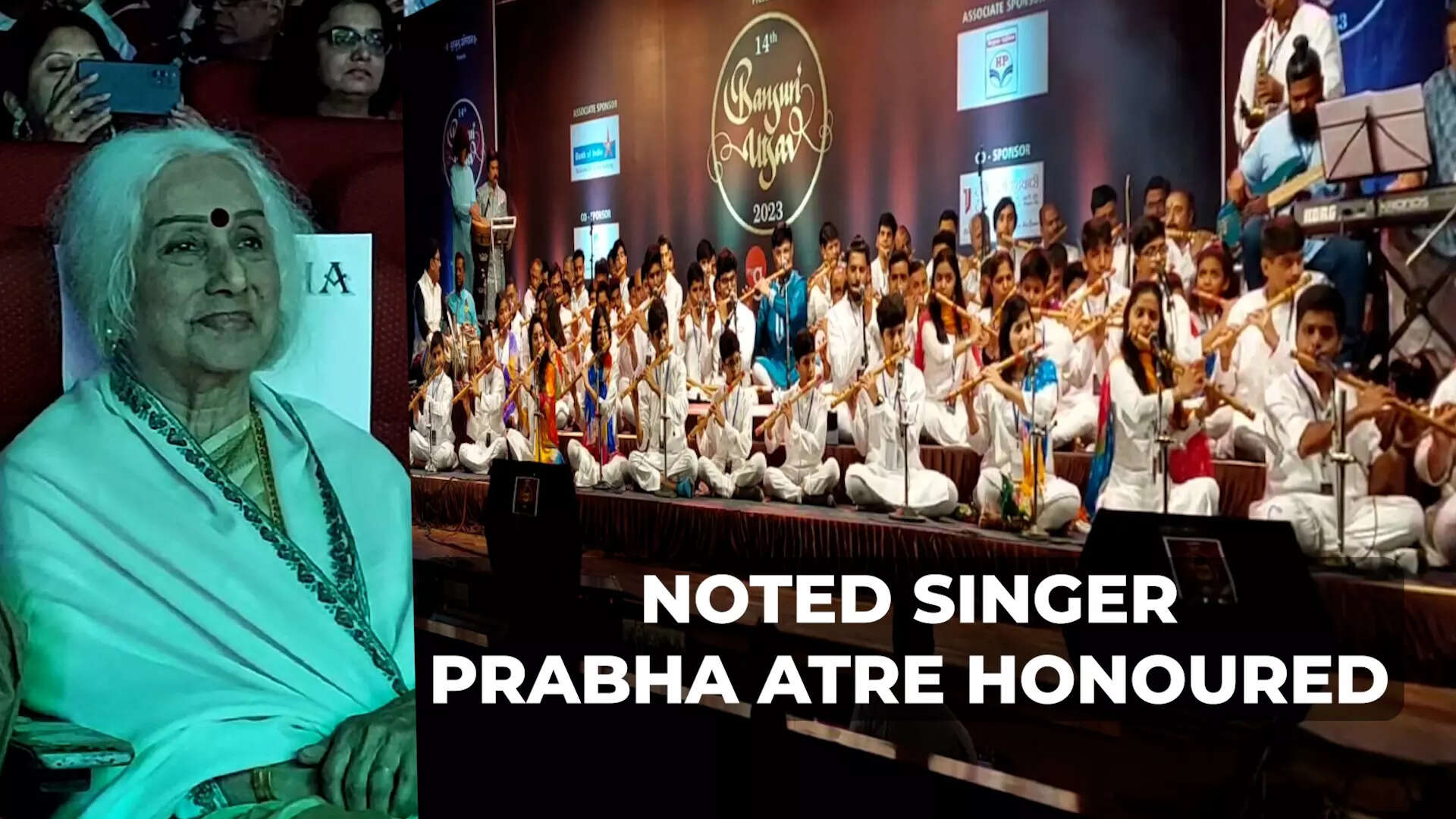 Thane: 90 flautists honour eminent singer Prabha Atre