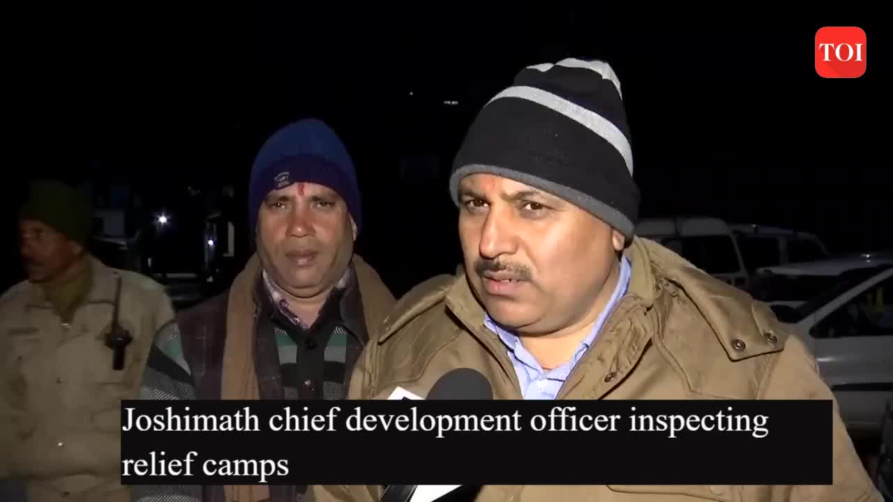 Joshimath chief development officer inspecting relief camps