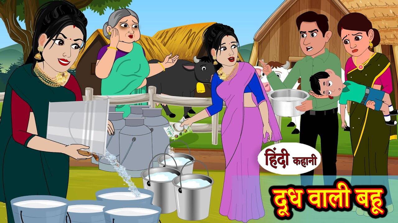 Watch Popular Children Hindi Story 'Doodh Wali Bahu' For Kids - Check ...