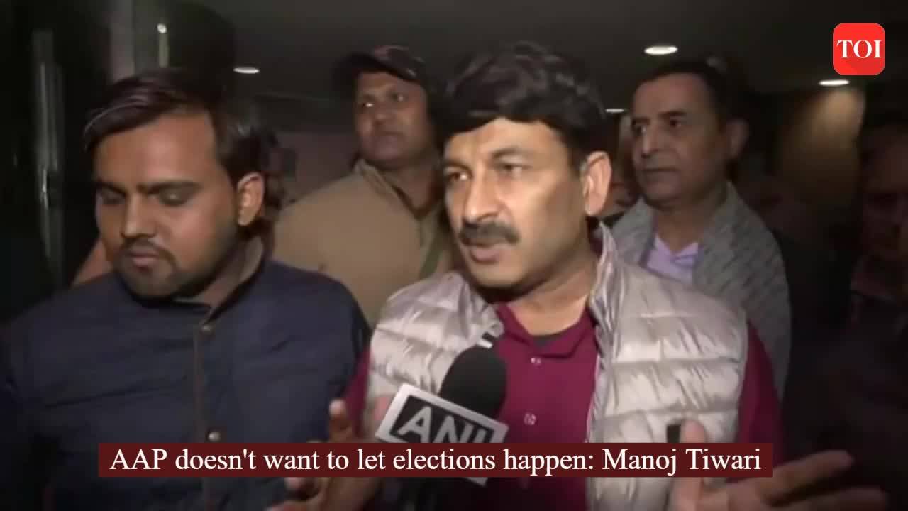 manoj tiwari: AAP won't let MCD mayor elections happen: BJP MP Manoj Tiwari