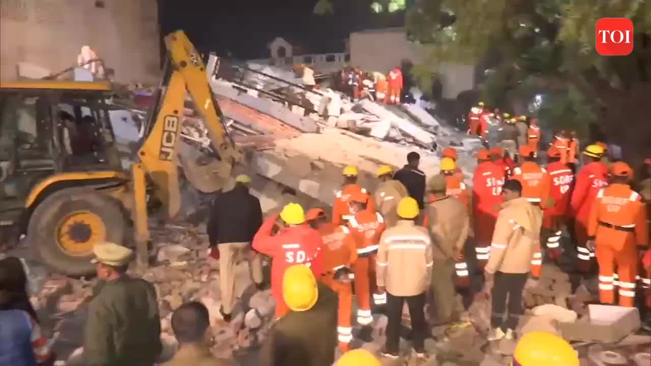 3 dead as multi-storey residential building collapses in Lucknow