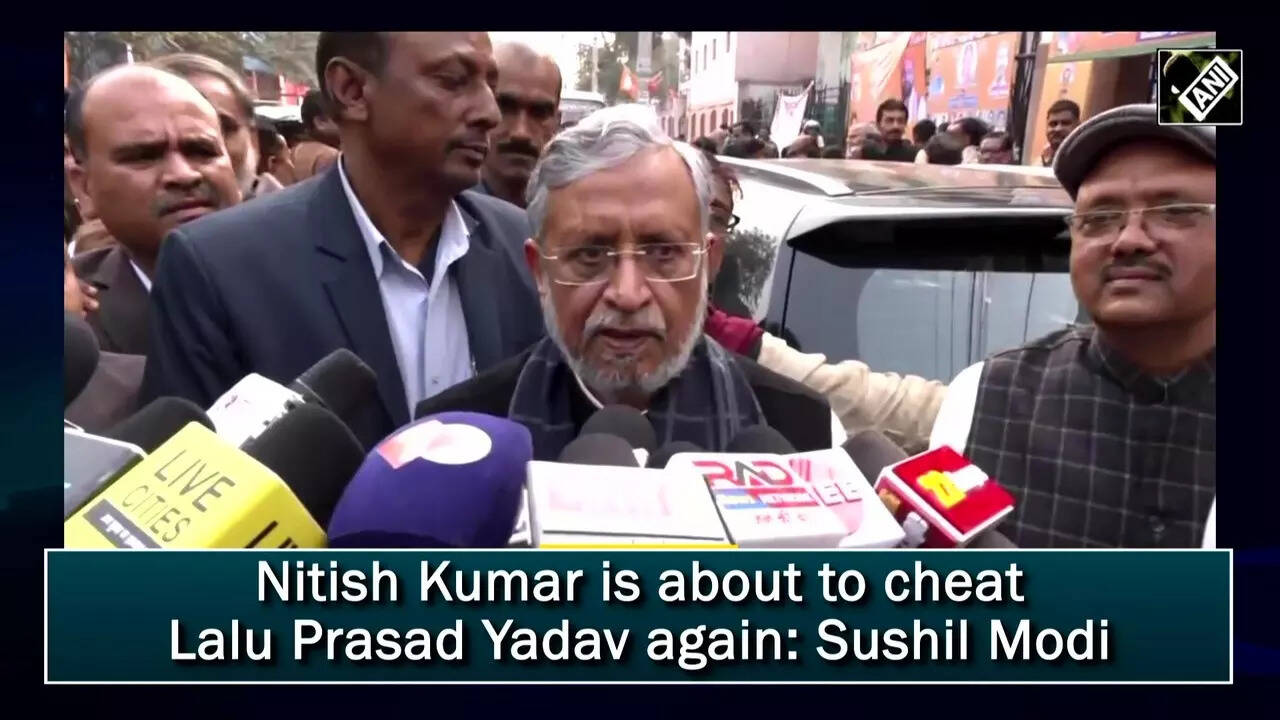 nitish: Nitish Kumar is about to cheat Lalu Prasad Yadav again: Sushil Modi