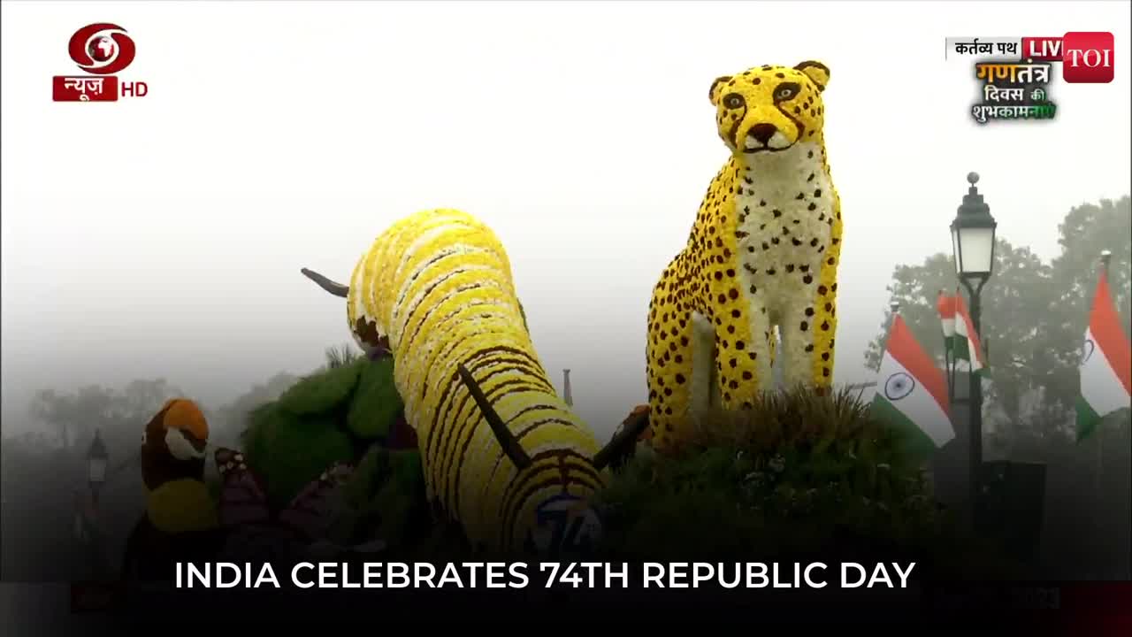 cheetah: Republic Day 2023: CPWD's tableau enthrals spectators with ...