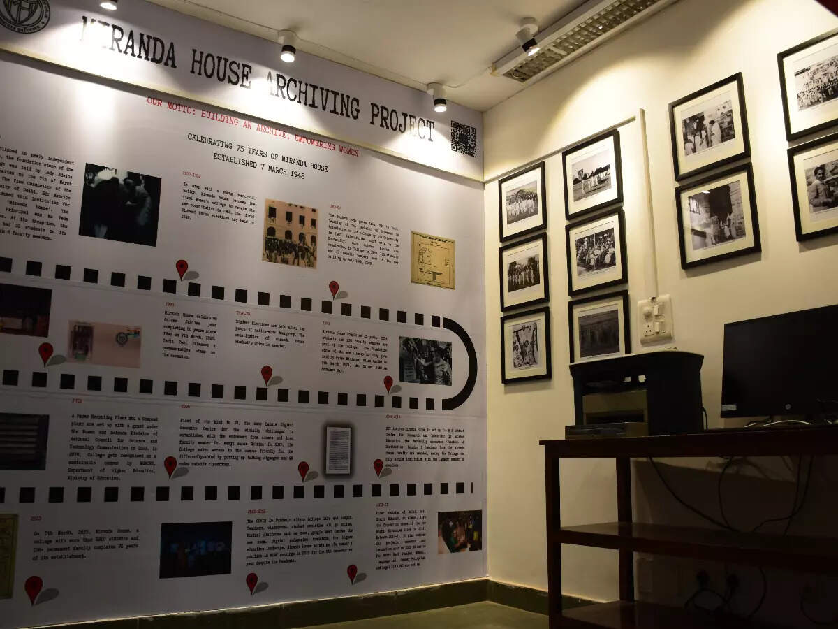 Miranda House exhibits 75 years of establishment through archiving ...