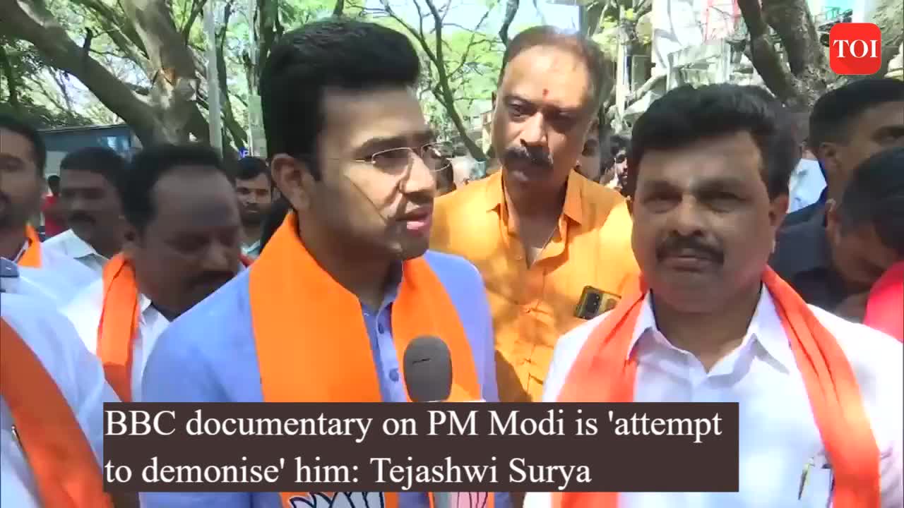 BBC documentary on PM Modi is 'attempt to demonise' him: Tejashwi Surya