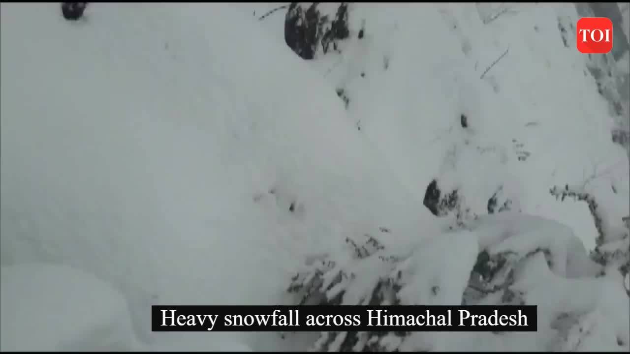 Heavy snowfall across Himachal Pradesh