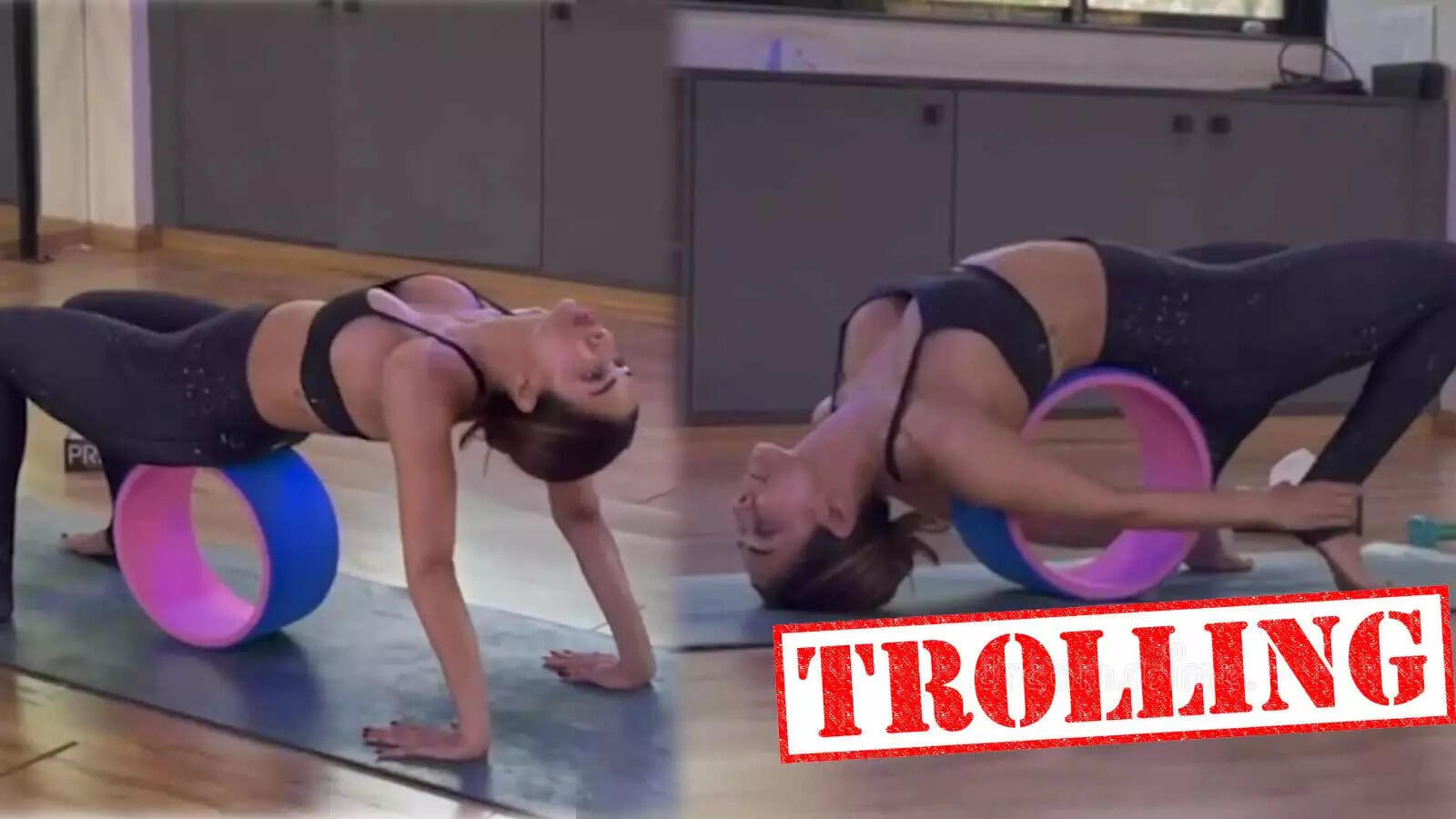 49-year-old Malaika Arora shares workout video wearing black bralette and leggings, gets ...