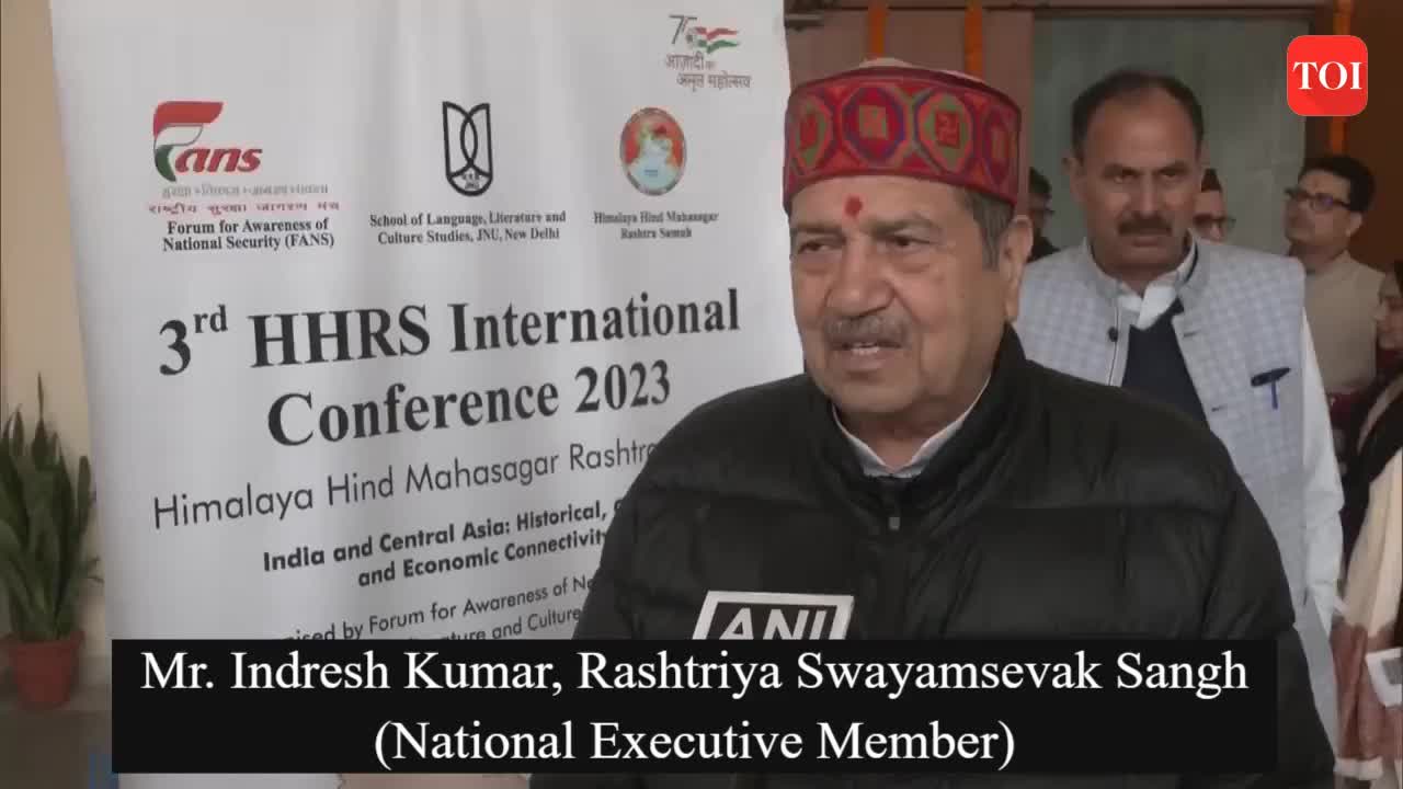 Mr. Indresh Kumar on HHRS International conference.