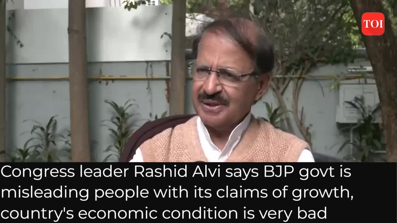 Rashid Alvi says BJP misleading people with claims of growth, economic condition very bad