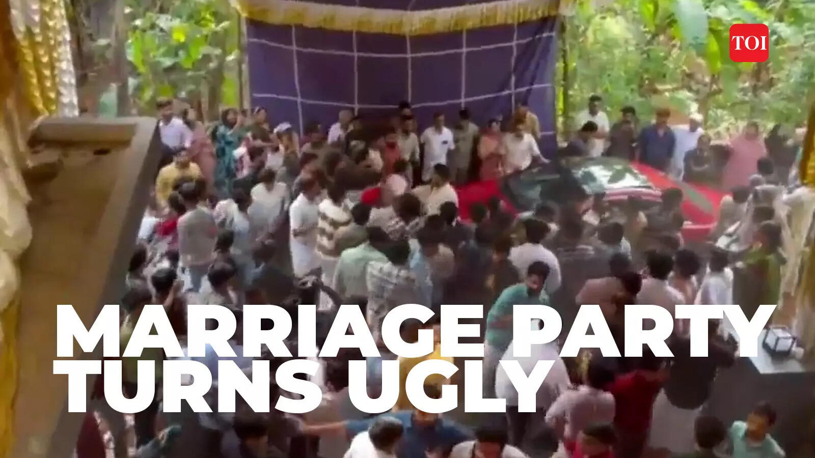 Viral video: Marriage party turns ugly after groom's friends clash with ...