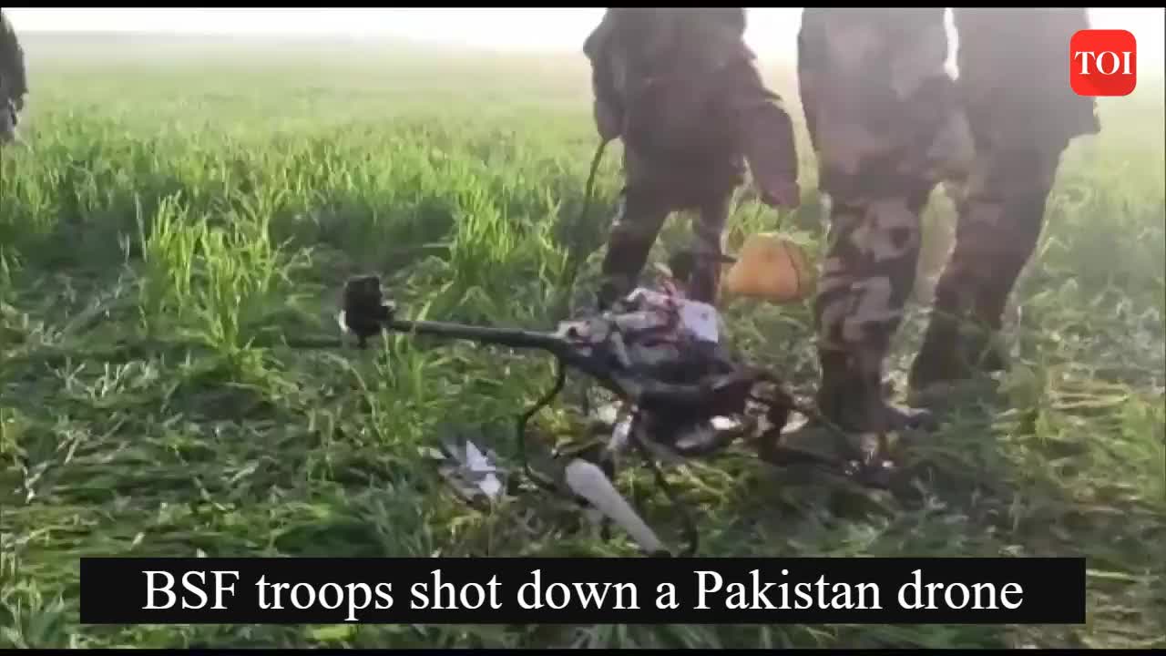 Pakistan drone shot down by BSF troops in Amritsar