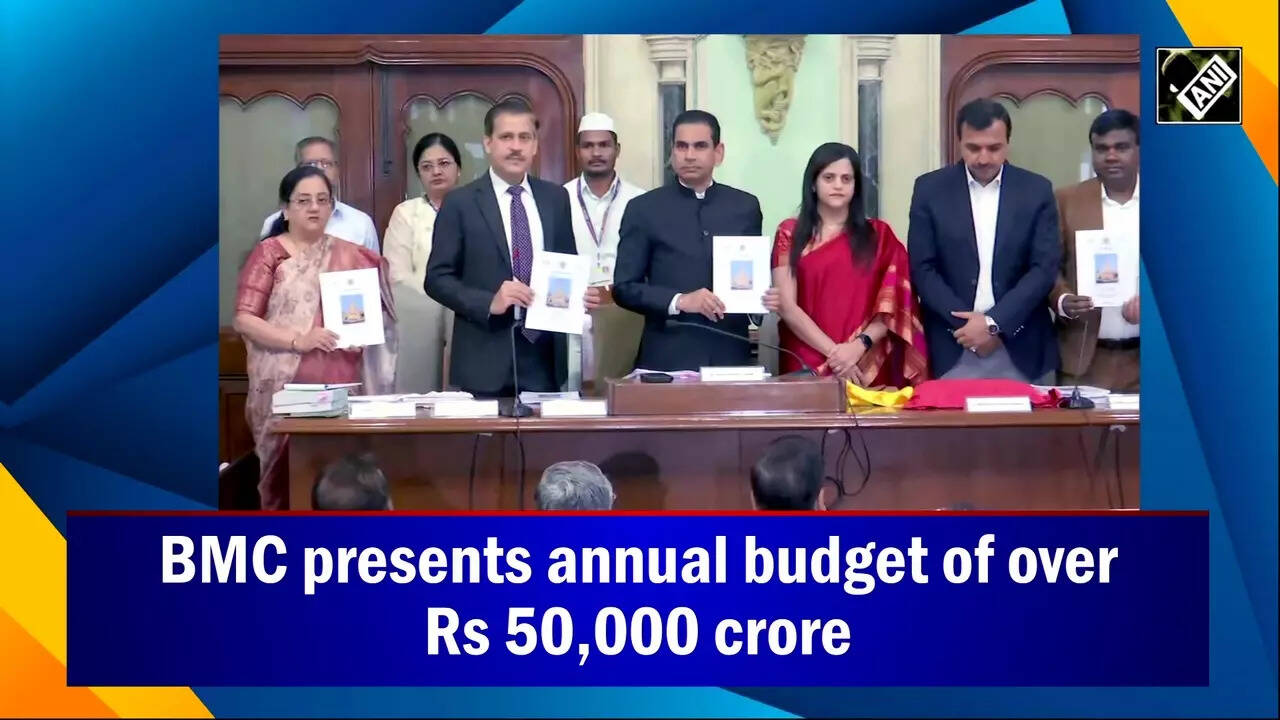 Watch: BMC presents annual budget of over Rs 50,000 crore