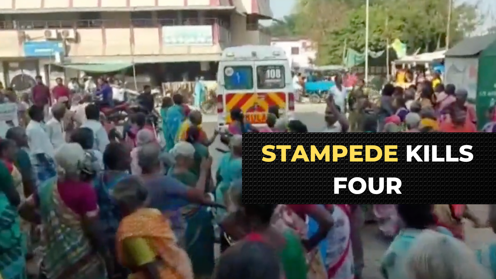 Tamil Nadu: Stampede during saree distribution event in Tirupattur ...