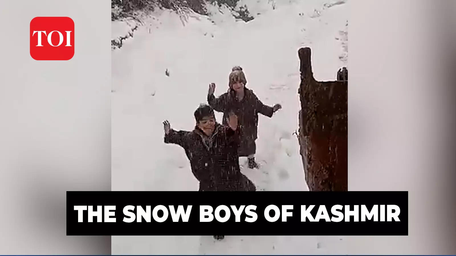 The Snow Boys of Kashmir: Playing in snow-clad fields in J&K becomes a ...
