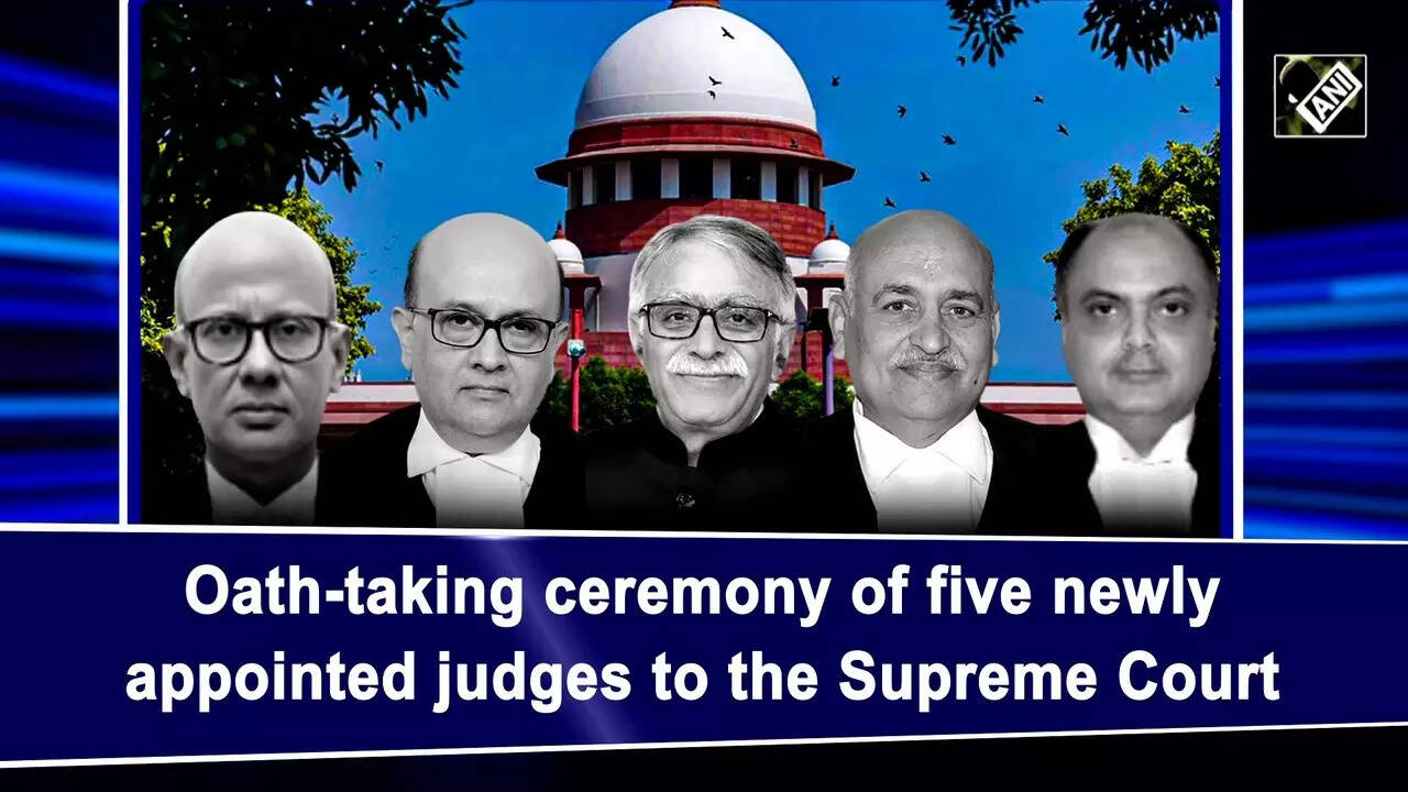 Oath-taking ceremony of five newly appointed judges to the Supreme Court