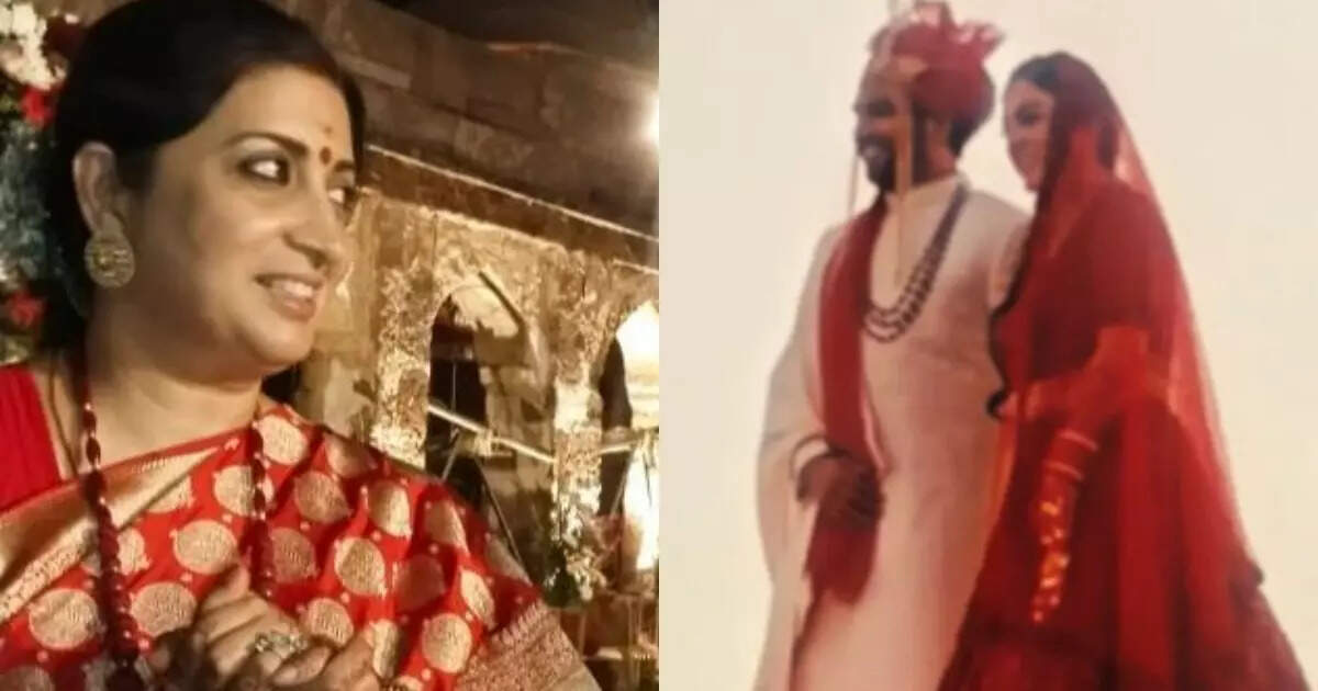 Who is Smriti Irani's daughter who just got married? - Times of India