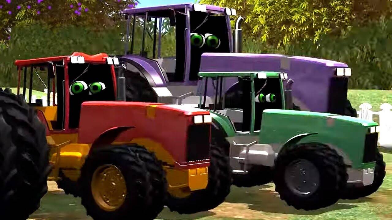 Watch Popular Kids English Nursery Rhymes 'Wheels On The Tractor' For ...