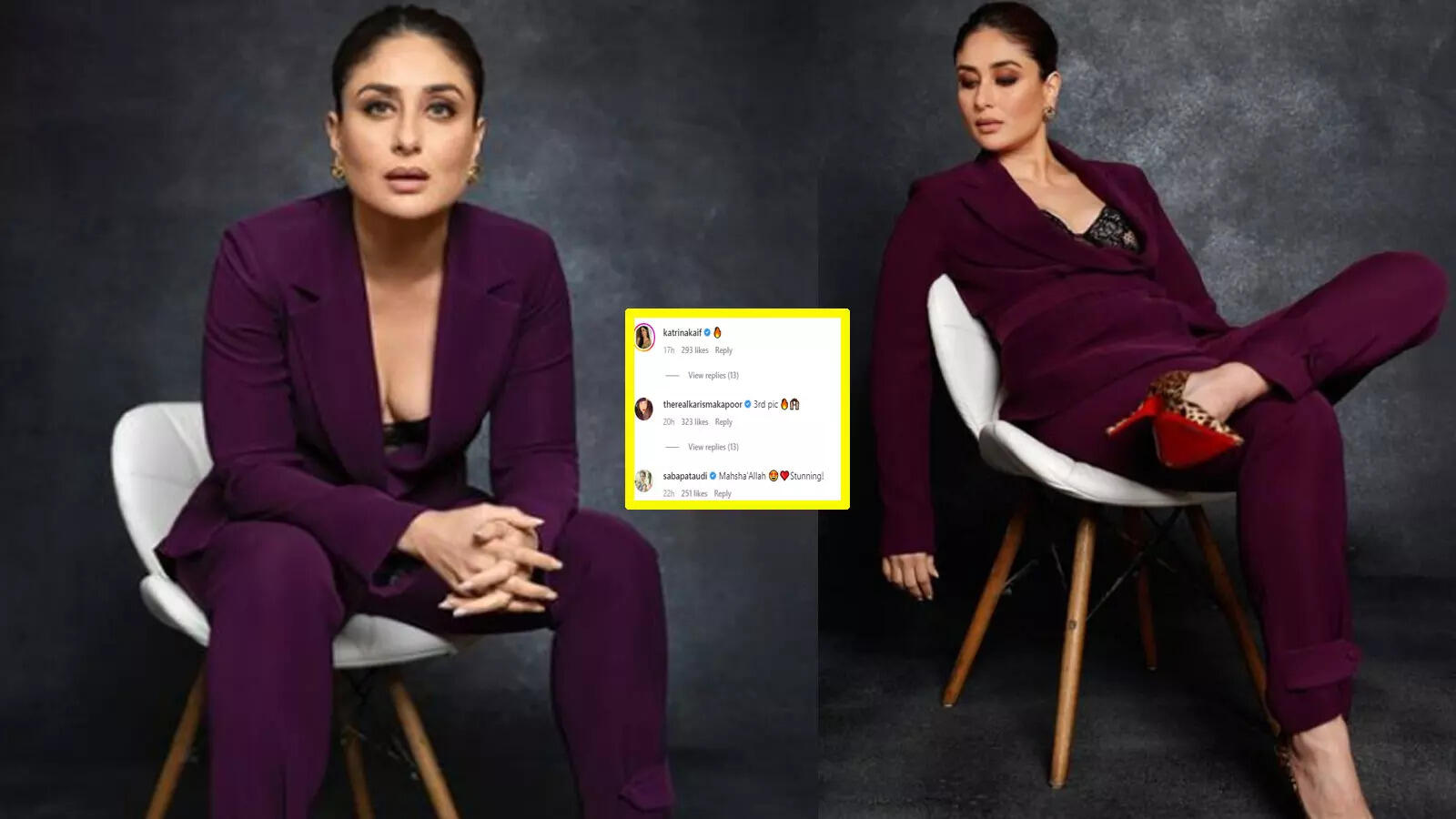 Kareena Kapoor Khan shells out boss lady vibes in a pantsuit; Katrina Kaif, Karisma Kapoor and ...