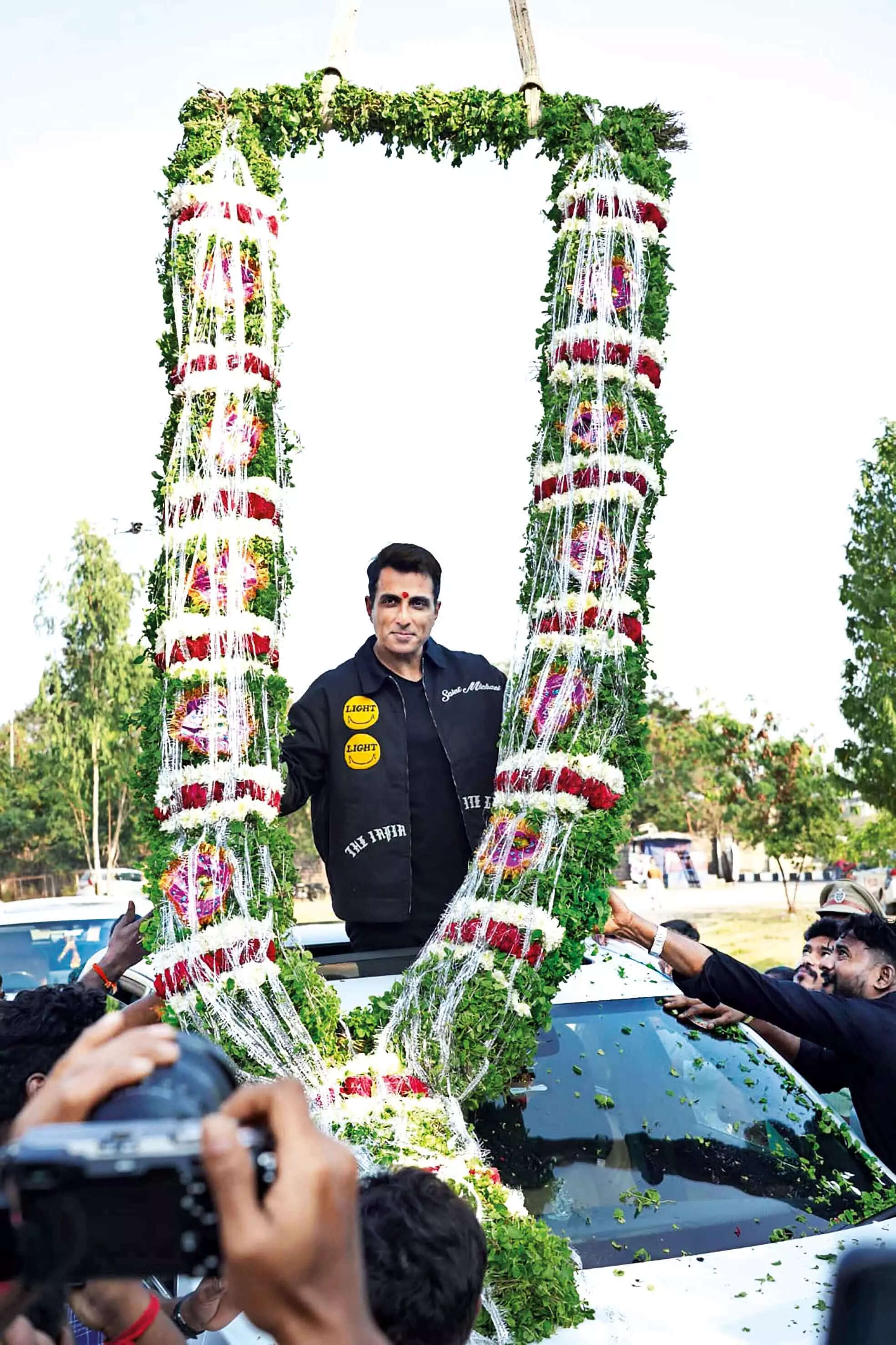 I request fans to build schools or hospitals instead of temples ...