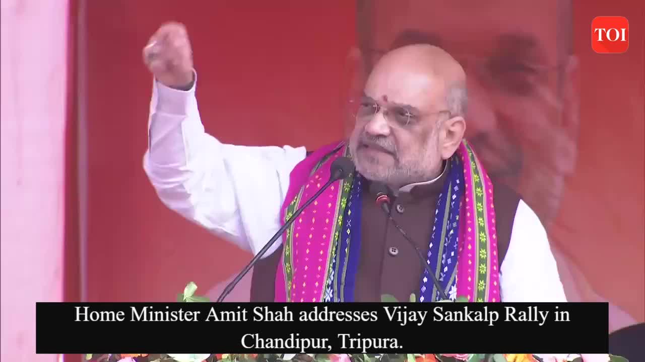 'Development happened in Tripura under BJP’s rule': Amit Shah