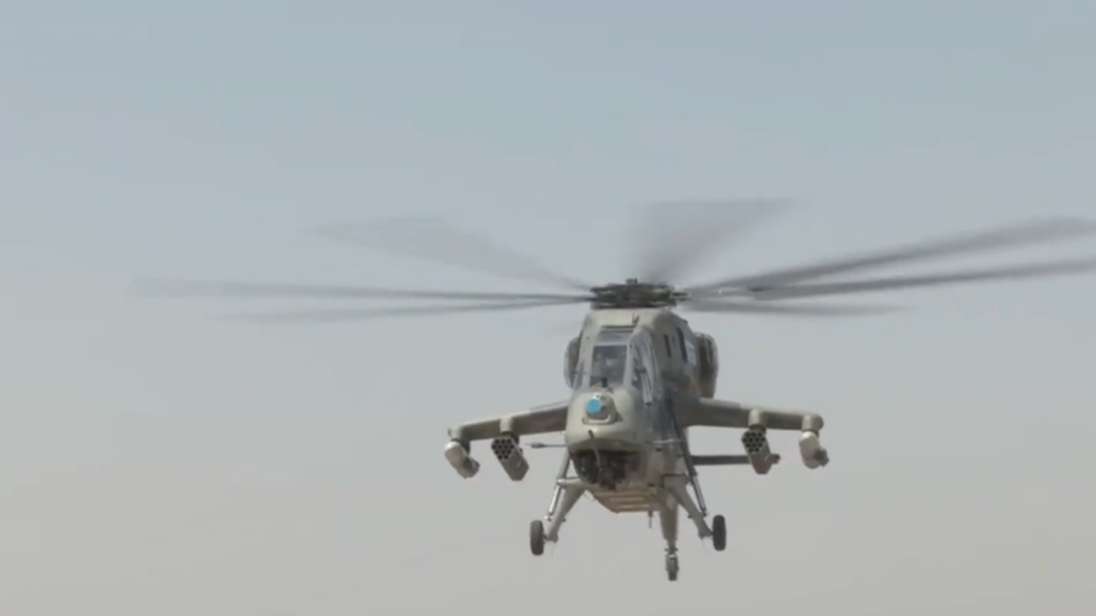 Watch: Army chief General Manoj Pande flies in Light Combat Helicopter